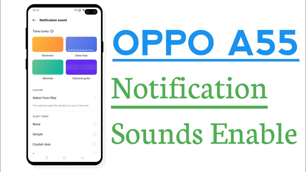 OPPO A55 Notification Sounds Setup Vibration And Tone - YouTube
