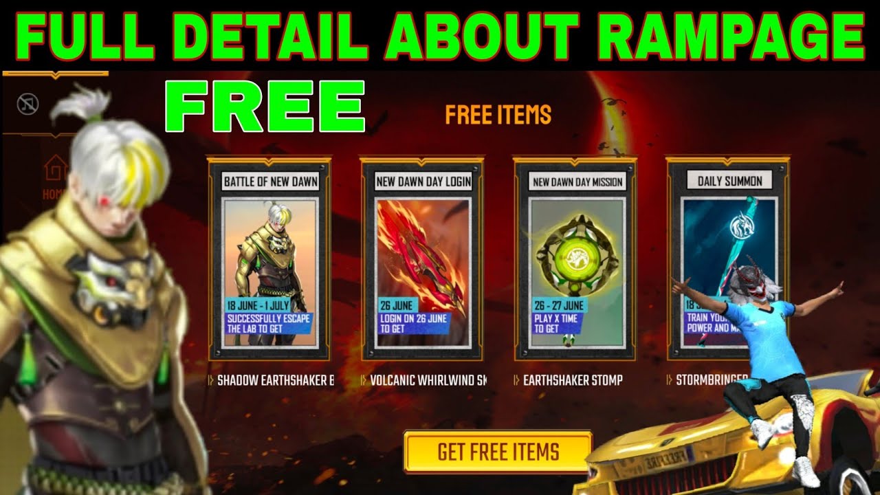 FREE FIRE ABOUT RAMPAGE | ABOUT RAMPAGE EVENT | FREE FIRE NEW RAMPAGE ...
