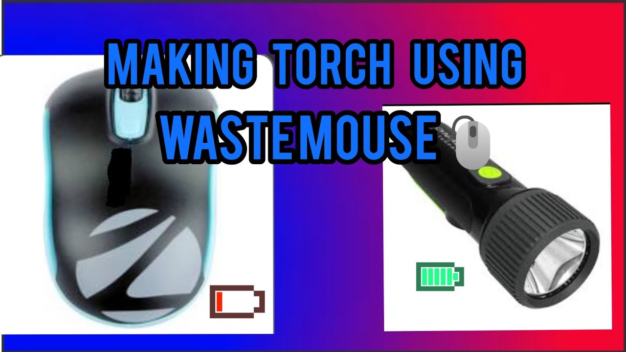 WASTE MOUSE REUSE 🖱 IDEA MAKING A LIGHT. MSL CREATIONS BY SANJAY🖲 ...