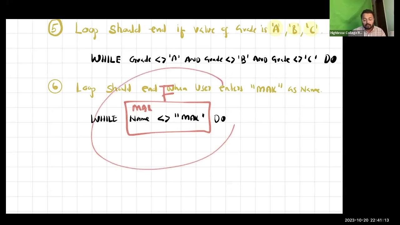 OL | Lecture 4 | Computer Science | Paper 2 | While Loop 2024 New Syllabus Online Class #MAK #CS ...