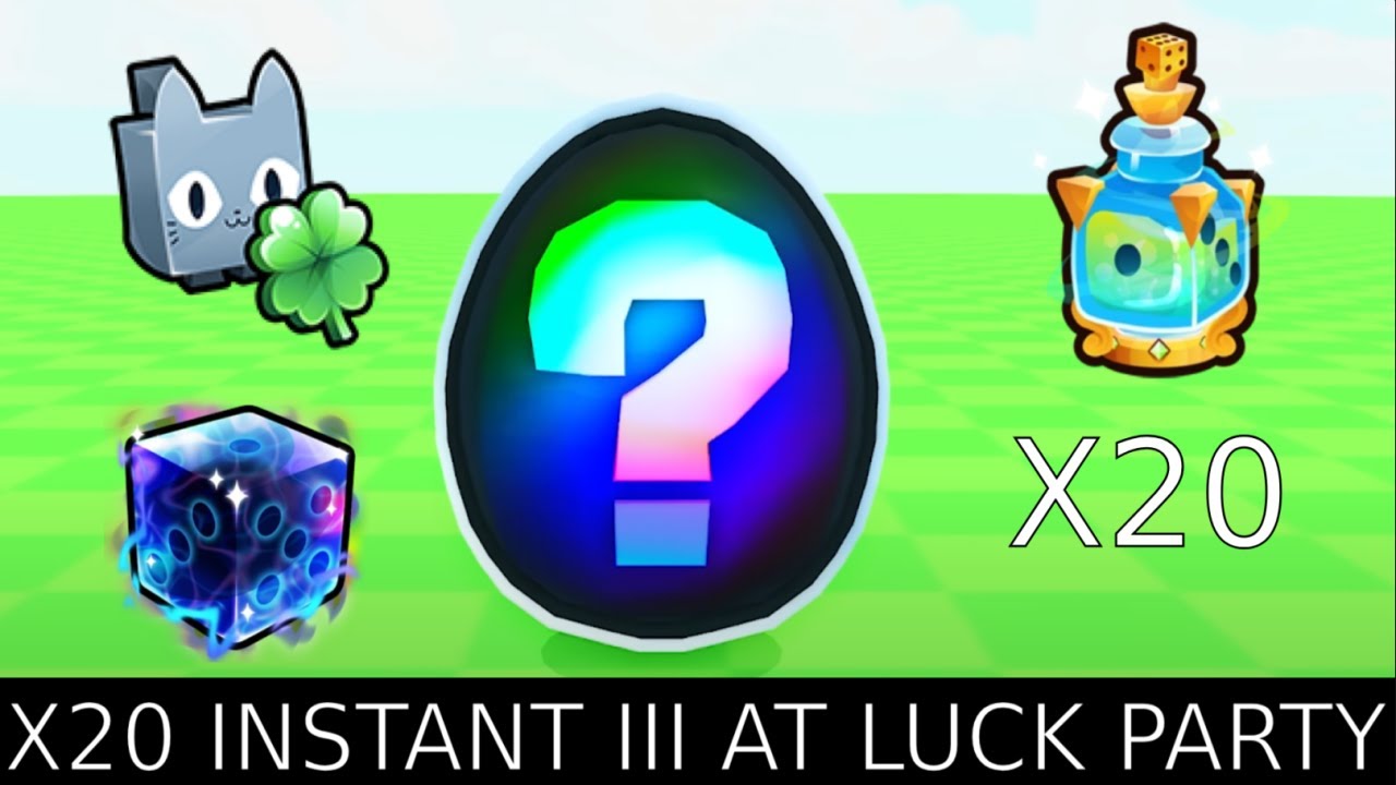 I GOT A CUTSCENE! USING 20X INSTANT LUCK POT AT LUCK PARTY (Pets Go ...