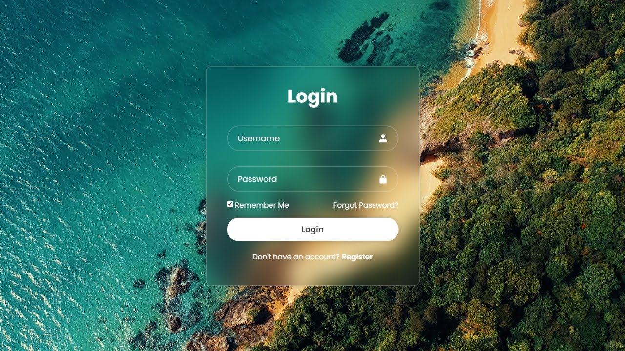 Login Form In Html And Css Litemap Youtube