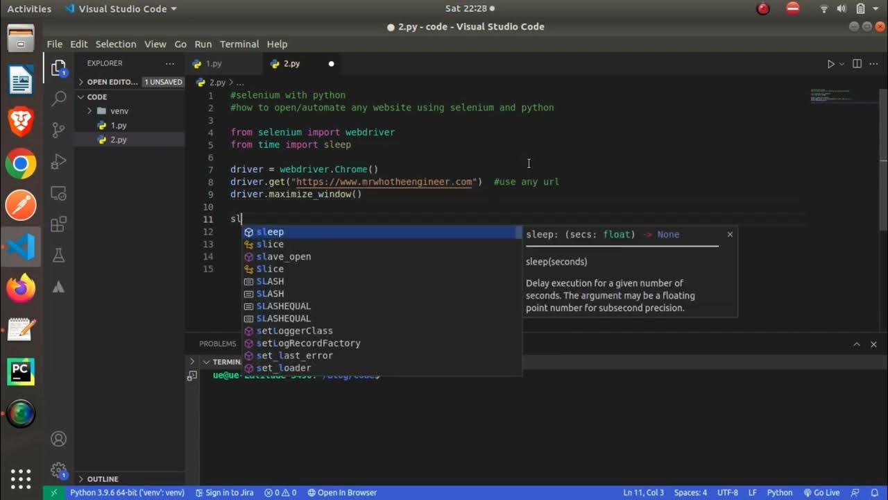 How to open/automate any website using selenium with python - YouTube
