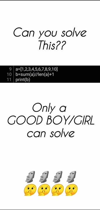 Only a GOOD BOY/GIRL can solve | #challenge #dsa #funny #python #memes #music #coding #shorts # ...