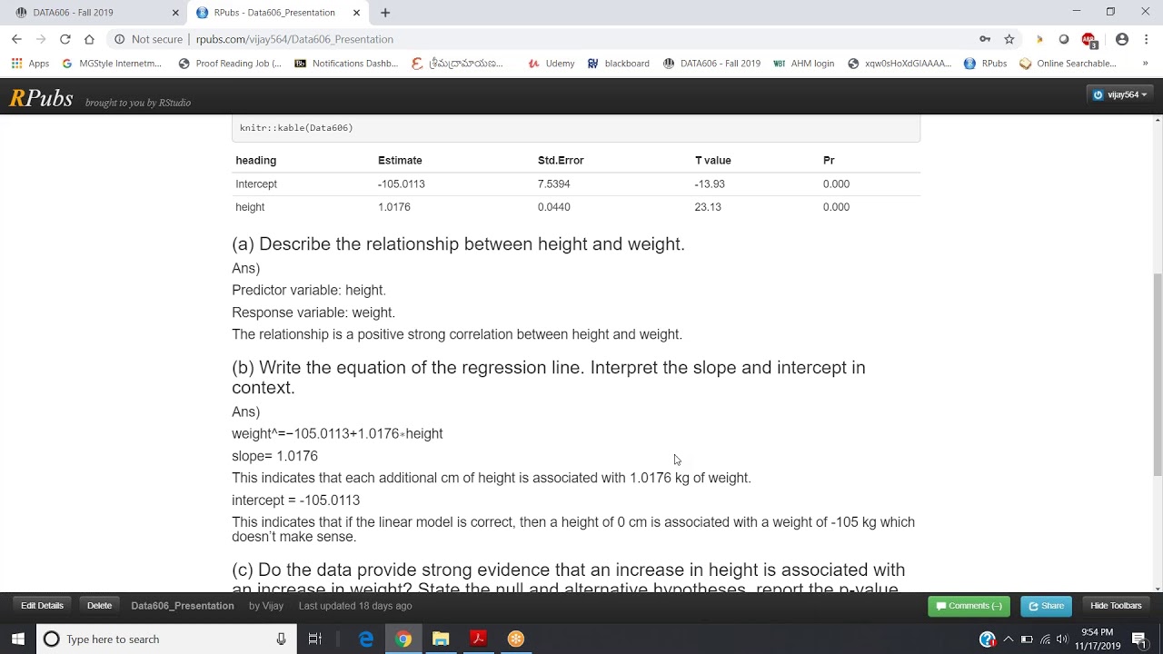 Data606 Presentation - YouTube