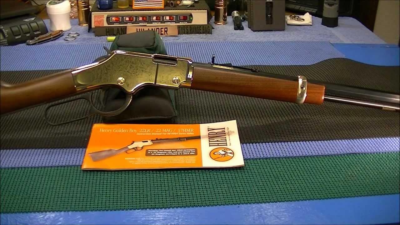 Henry "Golden Boy" 22 Rifle Closeup and Golden Boy 100th Anniversary ...