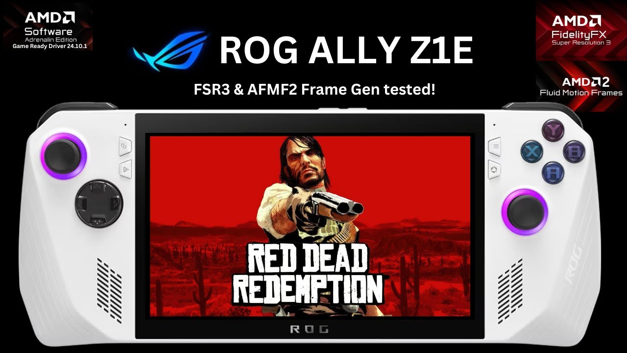 Red Dead Redemption with AFMF2 Frame Gen| ROG Ally Z1E | Driver 24.10.1 ...