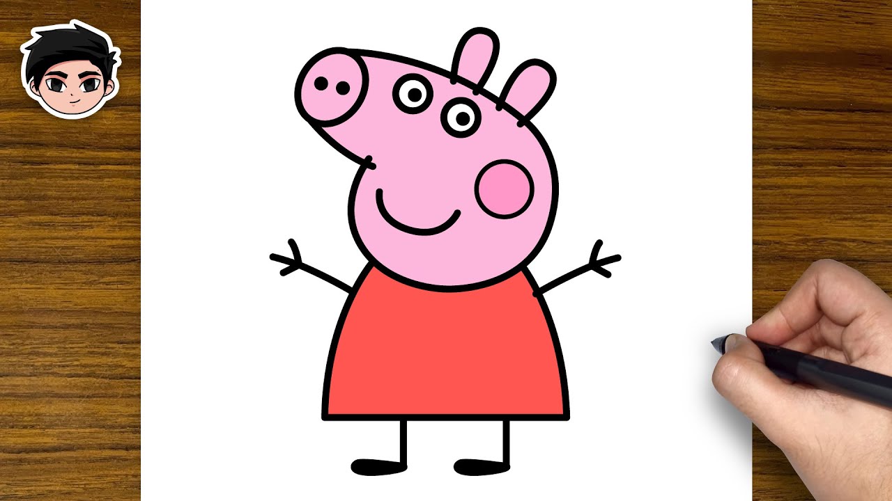 How To Draw PEPPA PIG - Step By Step Easy For Beginners - YouTube