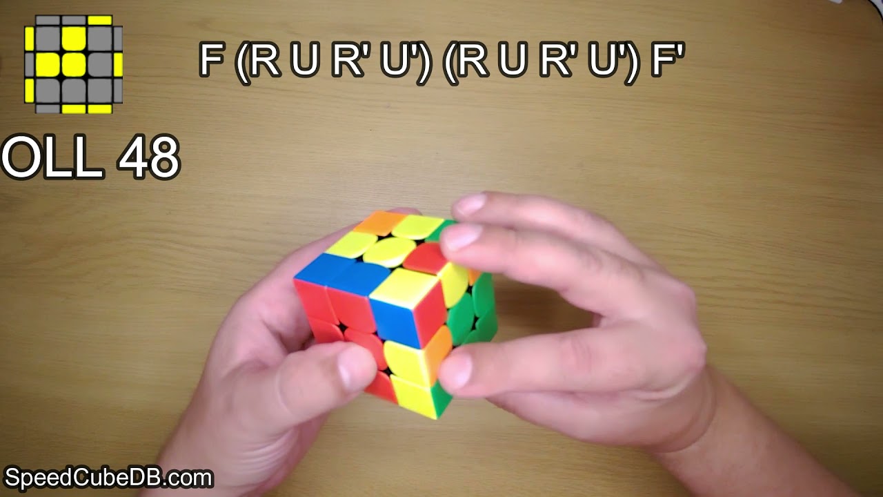 OLL Algorithms - OLL 48 - YouTube