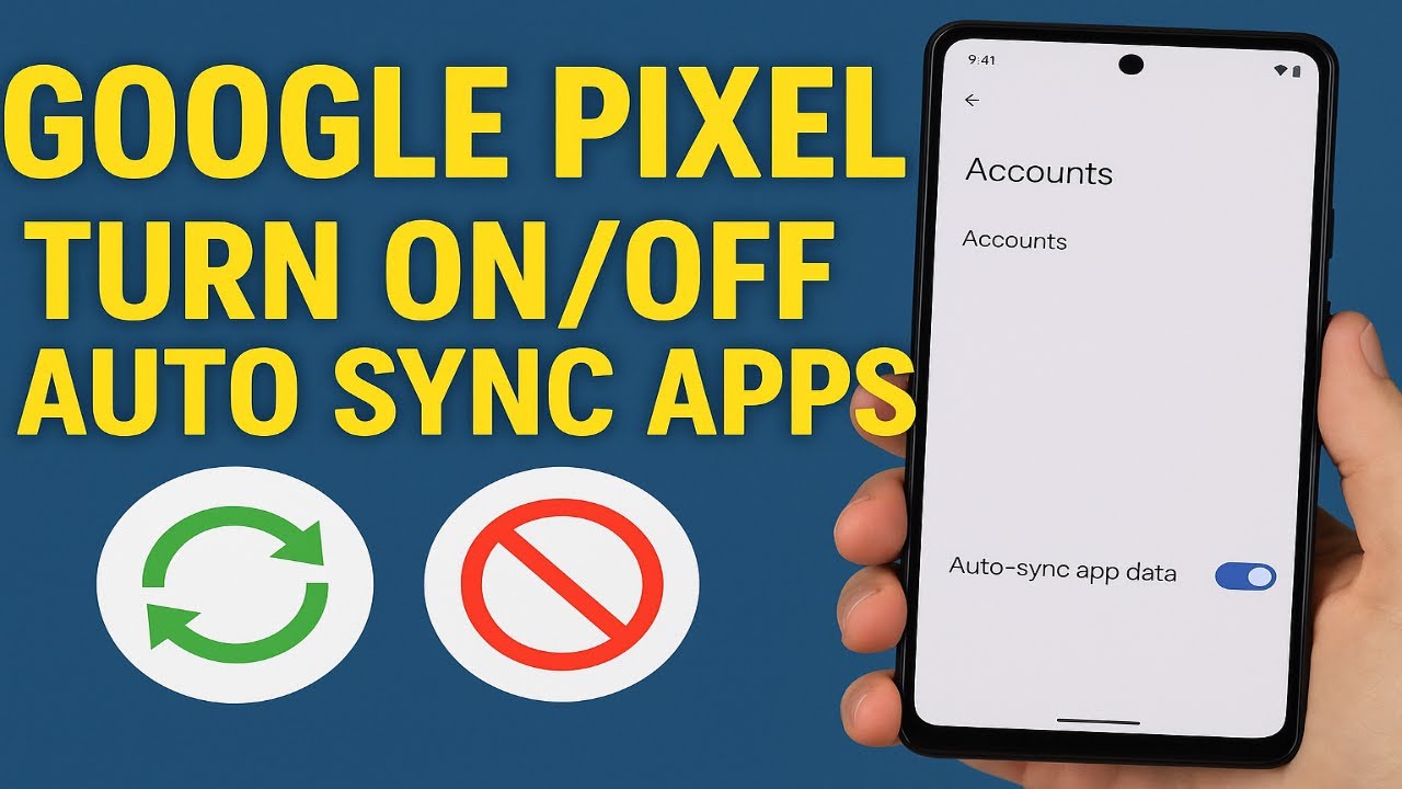 Google Pixel (How To Turn On/Off Auto Sync Apps) - YouTube