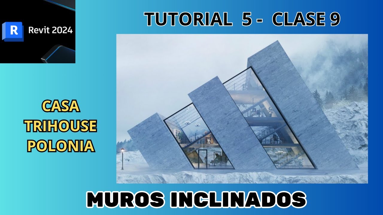 REVIT - Muros Inclinados - Casa Trihouse - YouTube