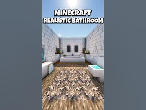 Realistic Minecraft Bathroom Tutorial! - YouTube