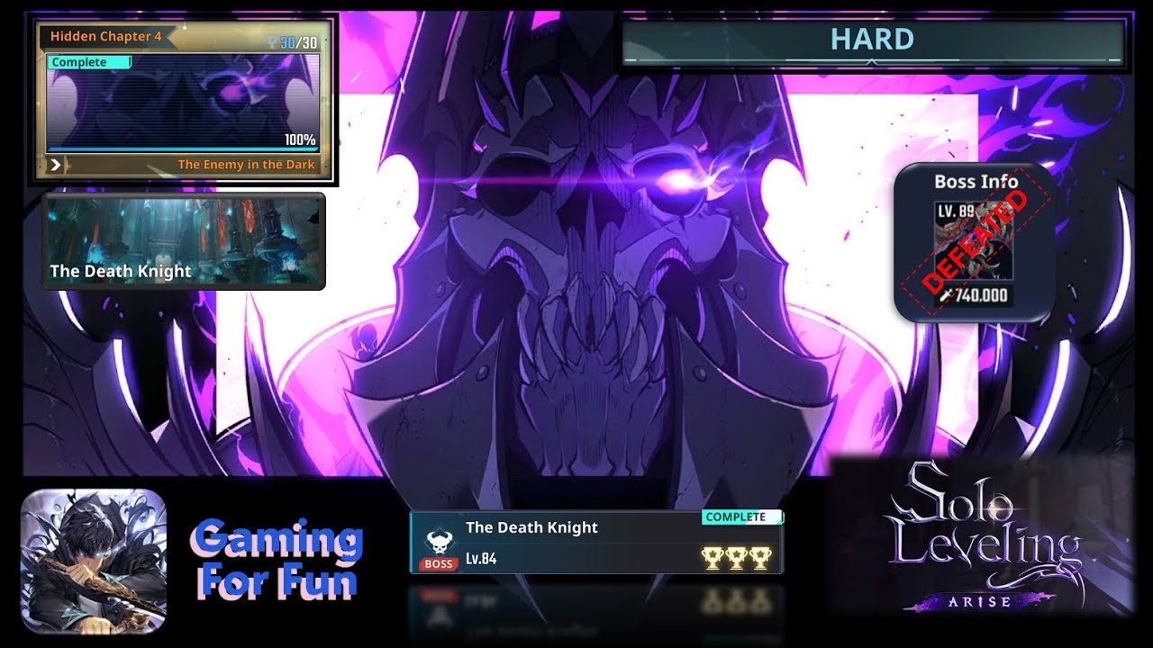 Solo Leveling: Arise The Death Knight Defeated in Hard Mode. - YouTube