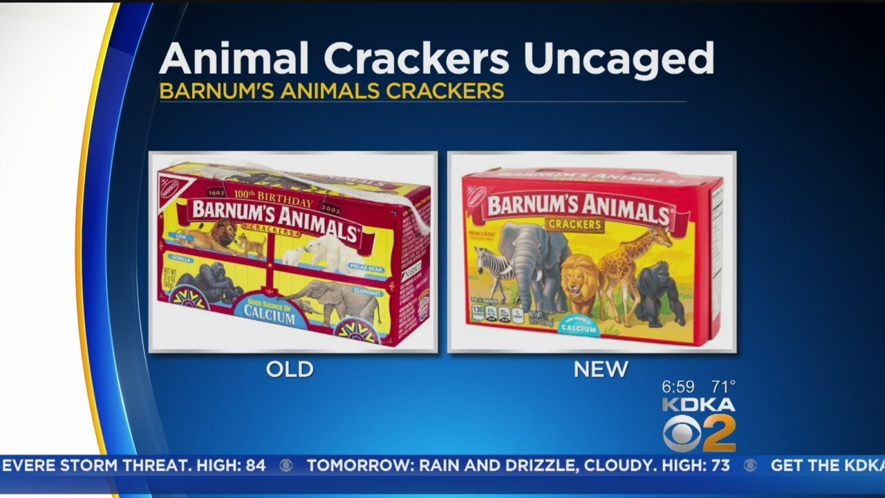 Cage Free: Animal Crackers No Longer Behind Bars On New Packaging - YouTube
