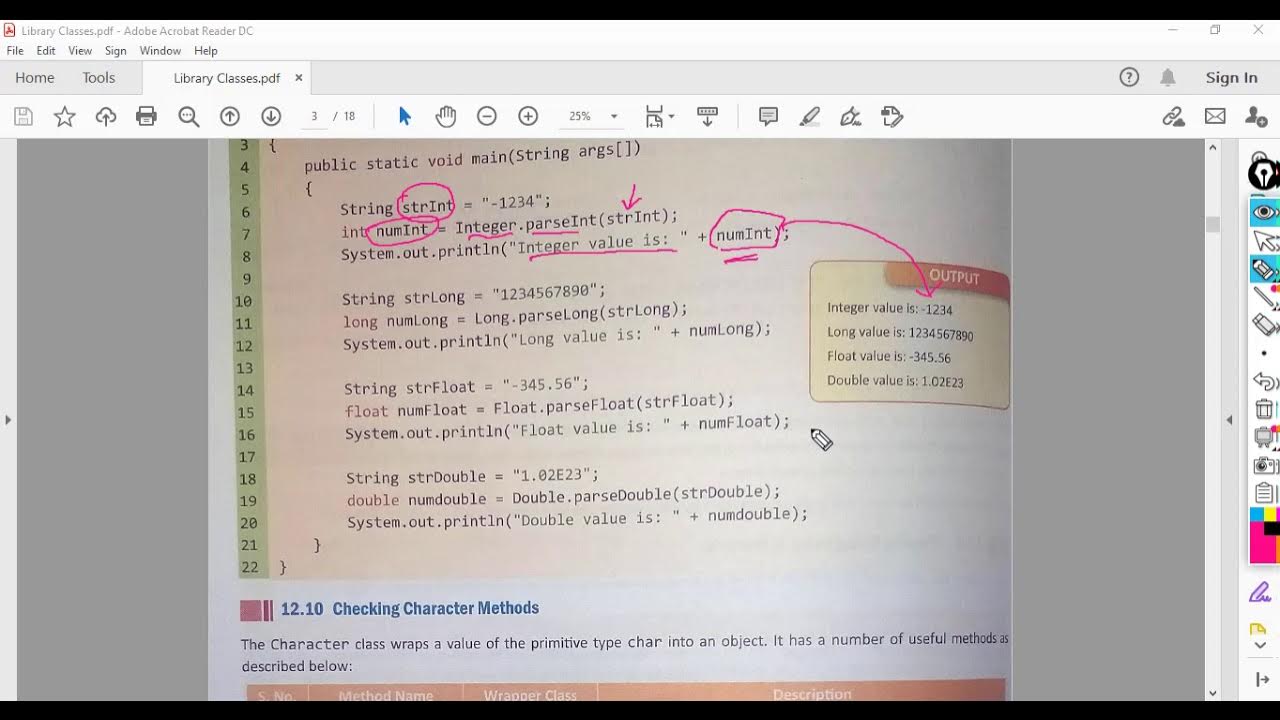 Convert String To Number Using Wrapper Class Functions - YouTube