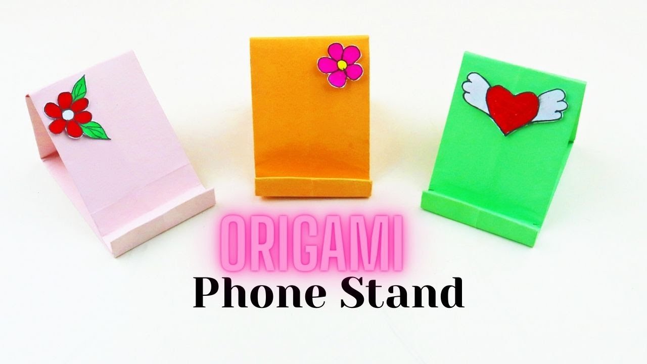 How To Make Paper Mobile Stand | DIY Mobile Stand | Mobile Holder ...