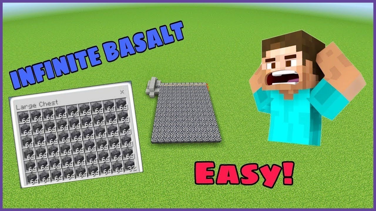 Minecraft: How To Build BASALT Generator😮 | Beginners Best Farm | Easy ...