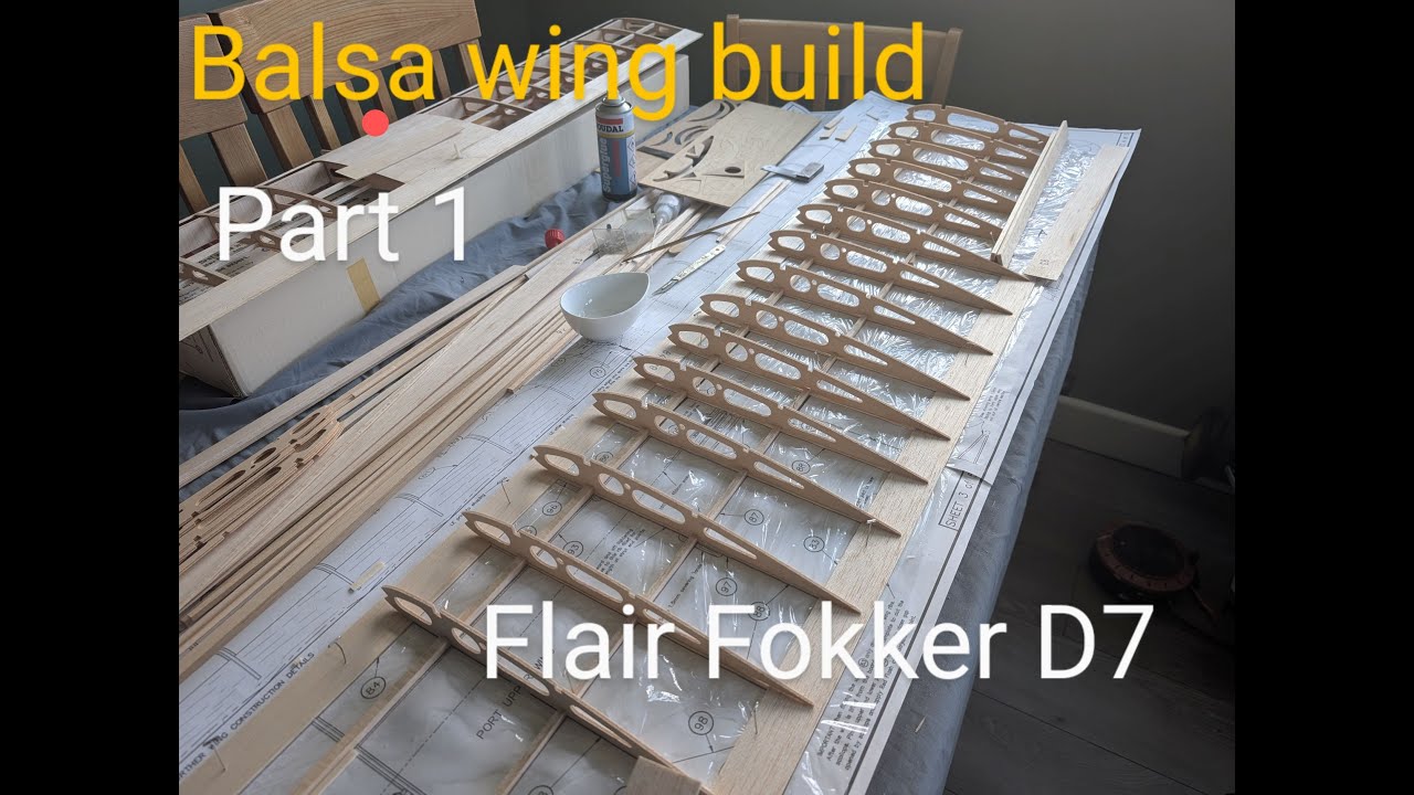 Building a balsa wing : part one - YouTube