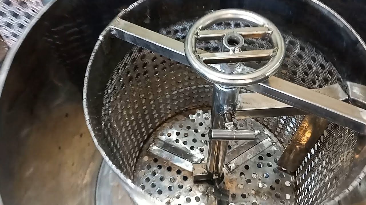 mesin spinner extractor durian - YouTube