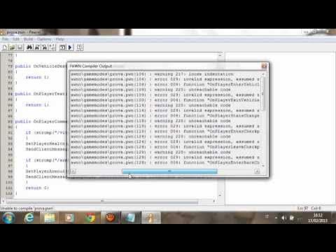 Tutorial come scriptare con pawno gta samp by JumperXxX - YouTube