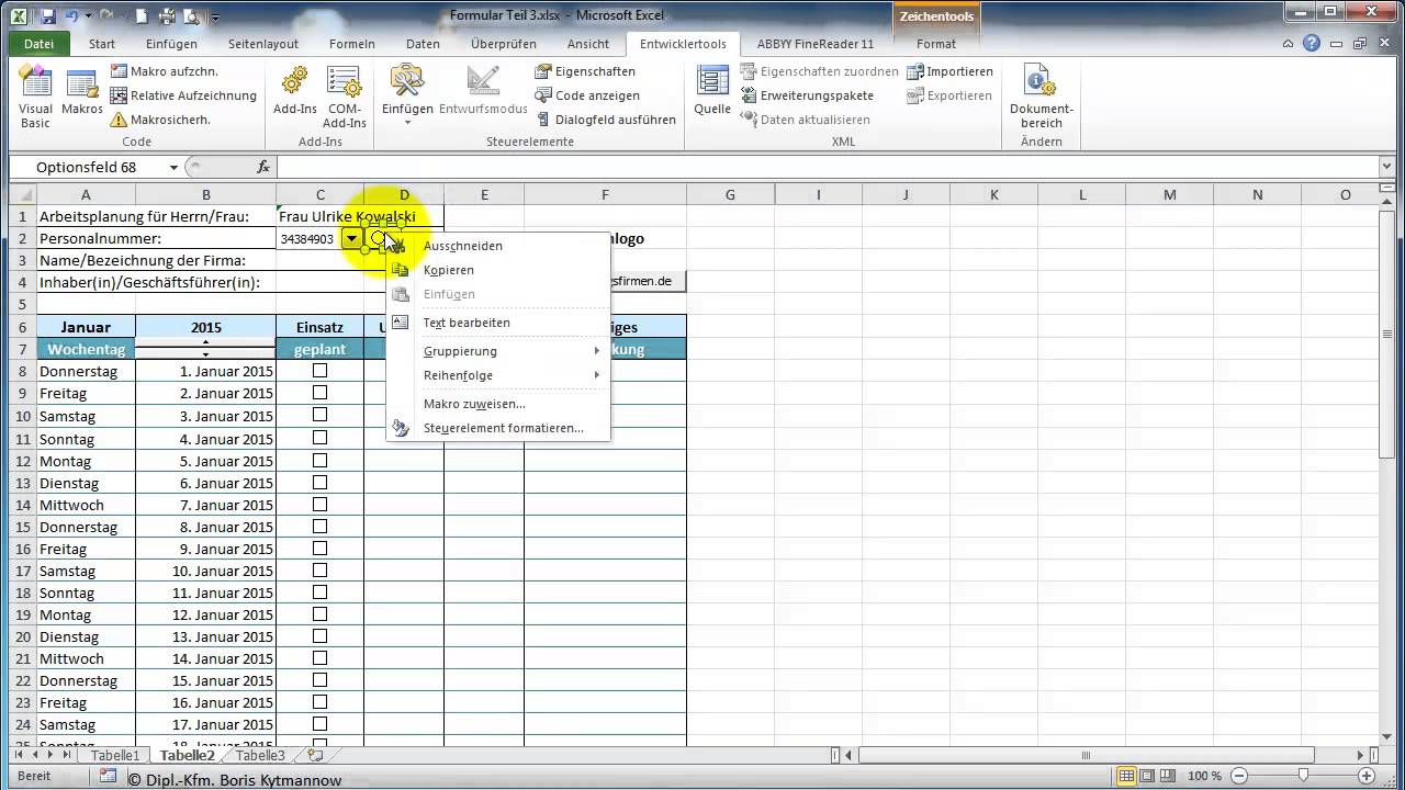 Lektion 27 Excel 2010 Formular Teil 3 - YouTube