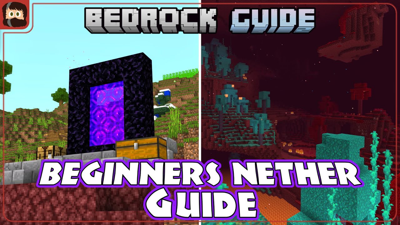 BEGINNERS NETHER GUIDE | Bedrock Guide S2 EP15 | Tutorial Survival Lets ...