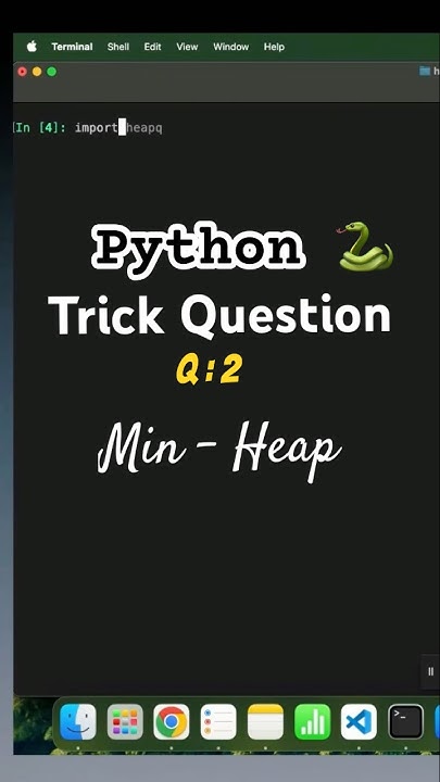 Python Trick Question (02)💯 Interview Preparation Heap #learning # ...