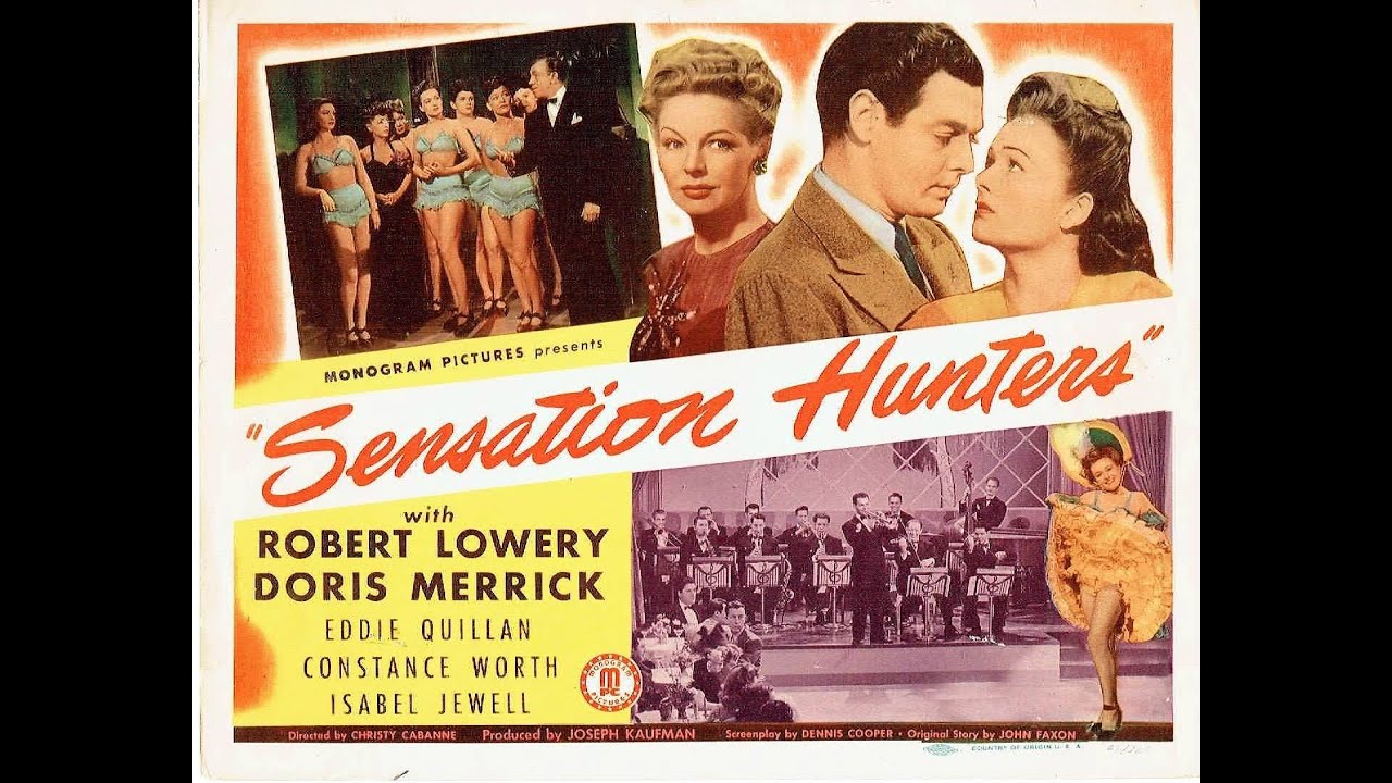 Sensation Hunters Crime Thriller Movie Club Paradise Robert Lowery ...