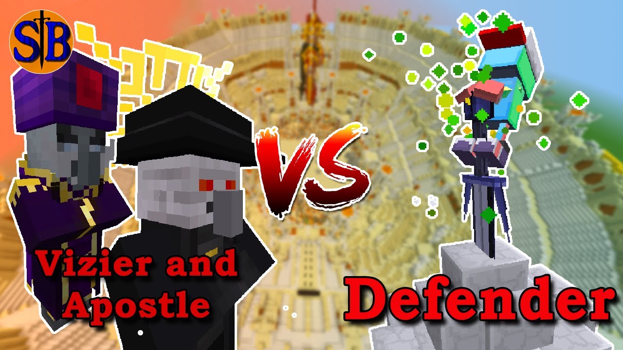 Defender Phase 1 vs Vizier and Apostle | Minecraft Mob Battle - YouTube