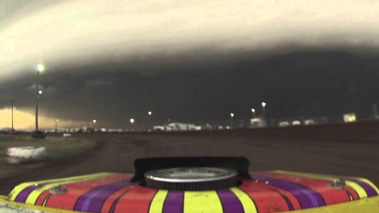 Phillips County Raceway night of the storm - YouTube
