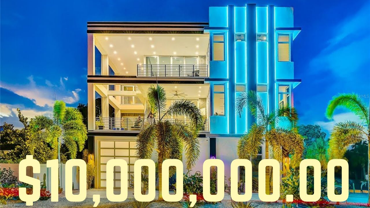 INSIDE a $10,000,000 MODERN Beachfront Home | Luxury Homes - YouTube