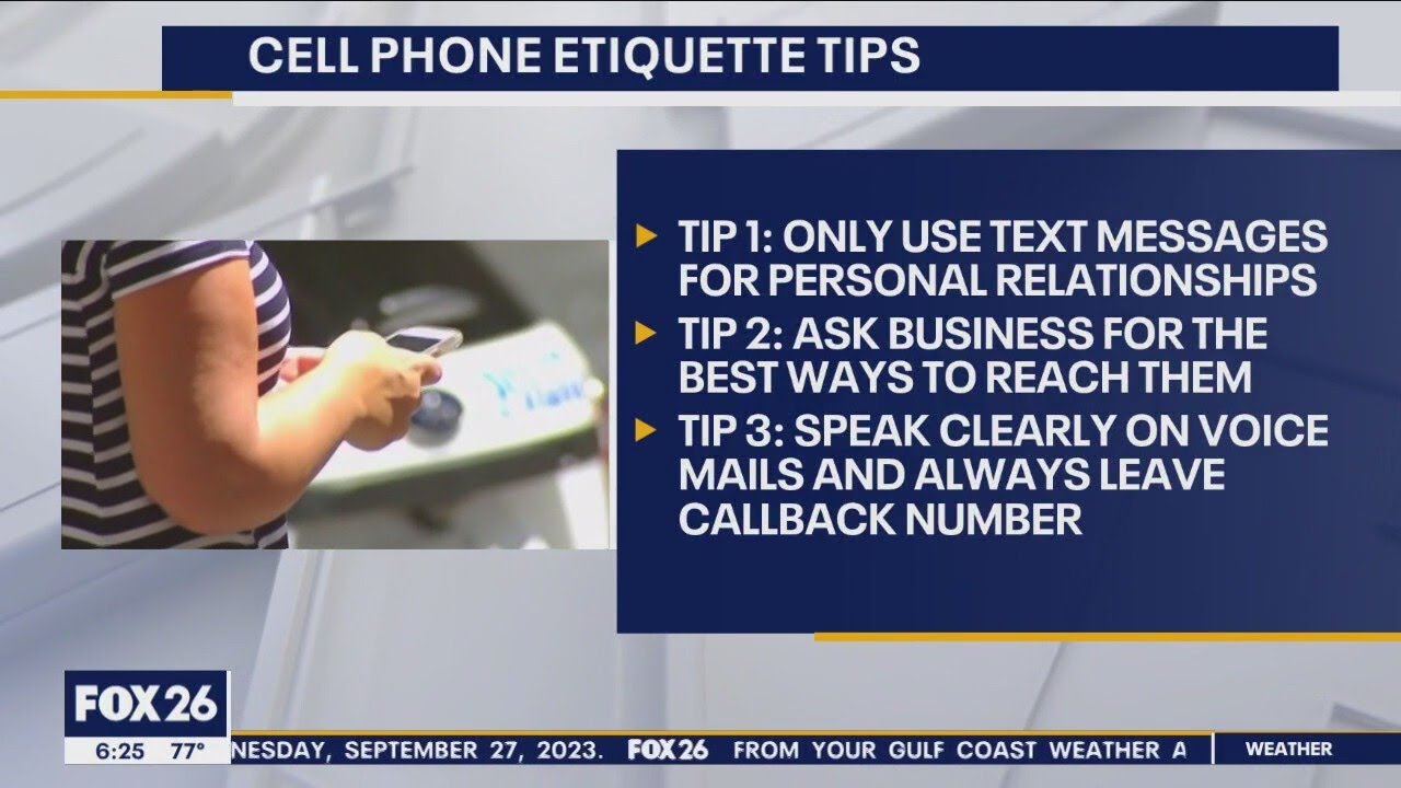 Do you have proper phone etiquette? - YouTube