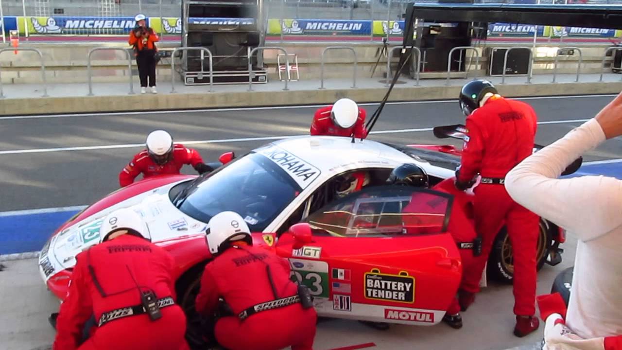 West Racing - Alex Job Racing Ferrari 458 GT Pit Stop - YouTube