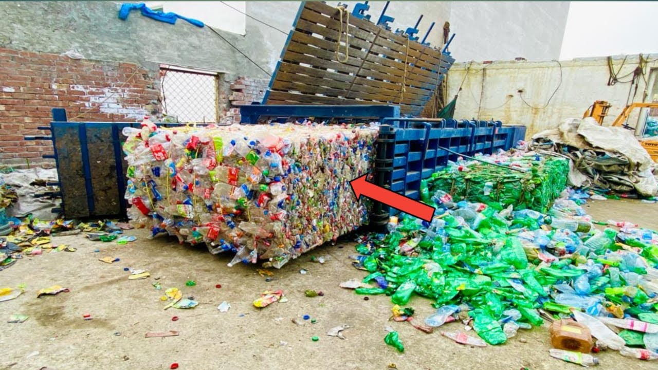 Plastic Bottles crushing Machine Factory - YouTube