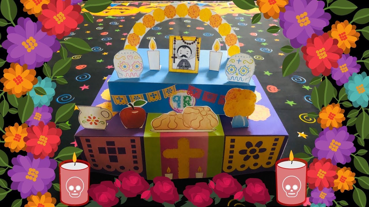 HACIENDO BONITA OFRENDA DE PAPEL FT. CONSTANZA - #DIADEMUERTOS - # ...