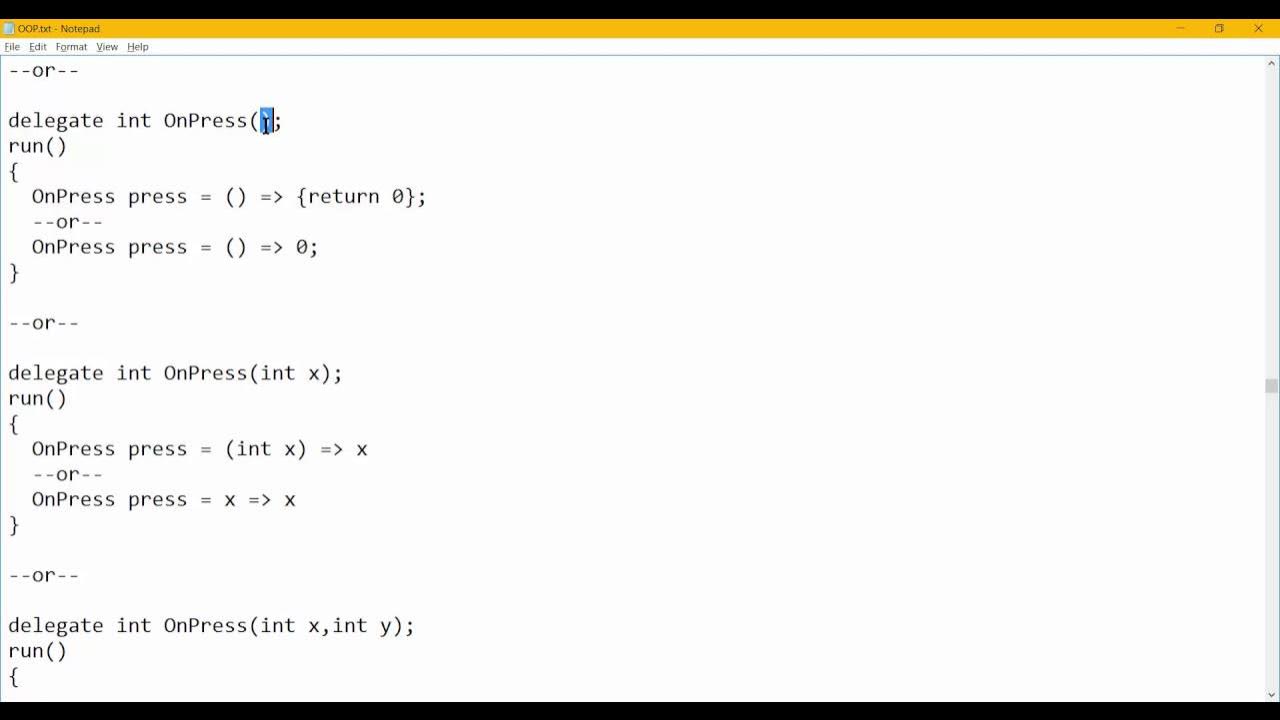 ทบทวน OOP ฉบับเร่งรีบ - Lambda Expression - YouTube