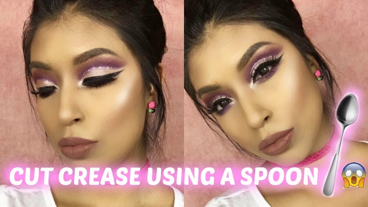 Cut Crease Using A Spoon Beauty Hack Yadira Rosales Youtube