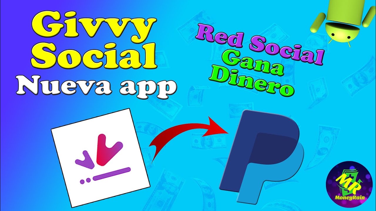 Givvy Social Nueva App Gana dinero a Paypal - YouTube