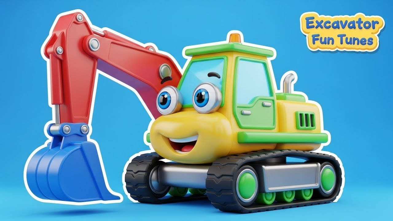 🚧 Kids Songs About Diggers and Bulldozers | City Construction Cartoon ...
