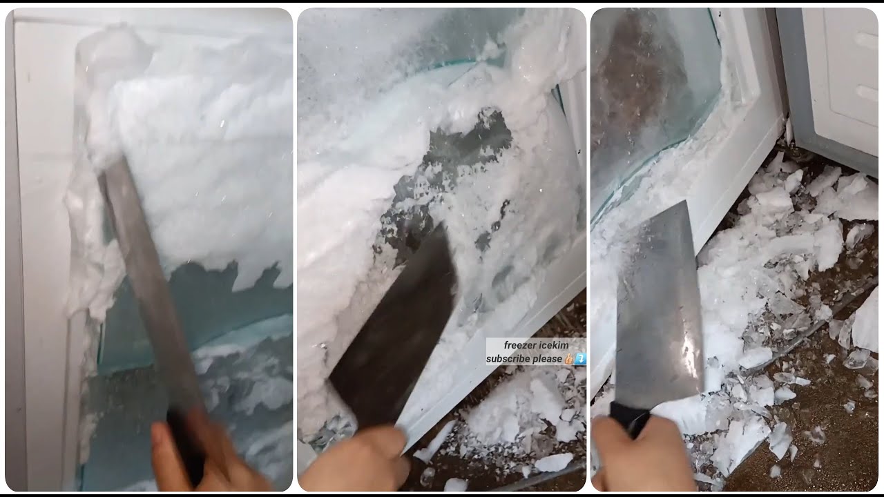 10 MINUTES OF HER SCRAPING FREEZER ONLY😍😁 - YouTube