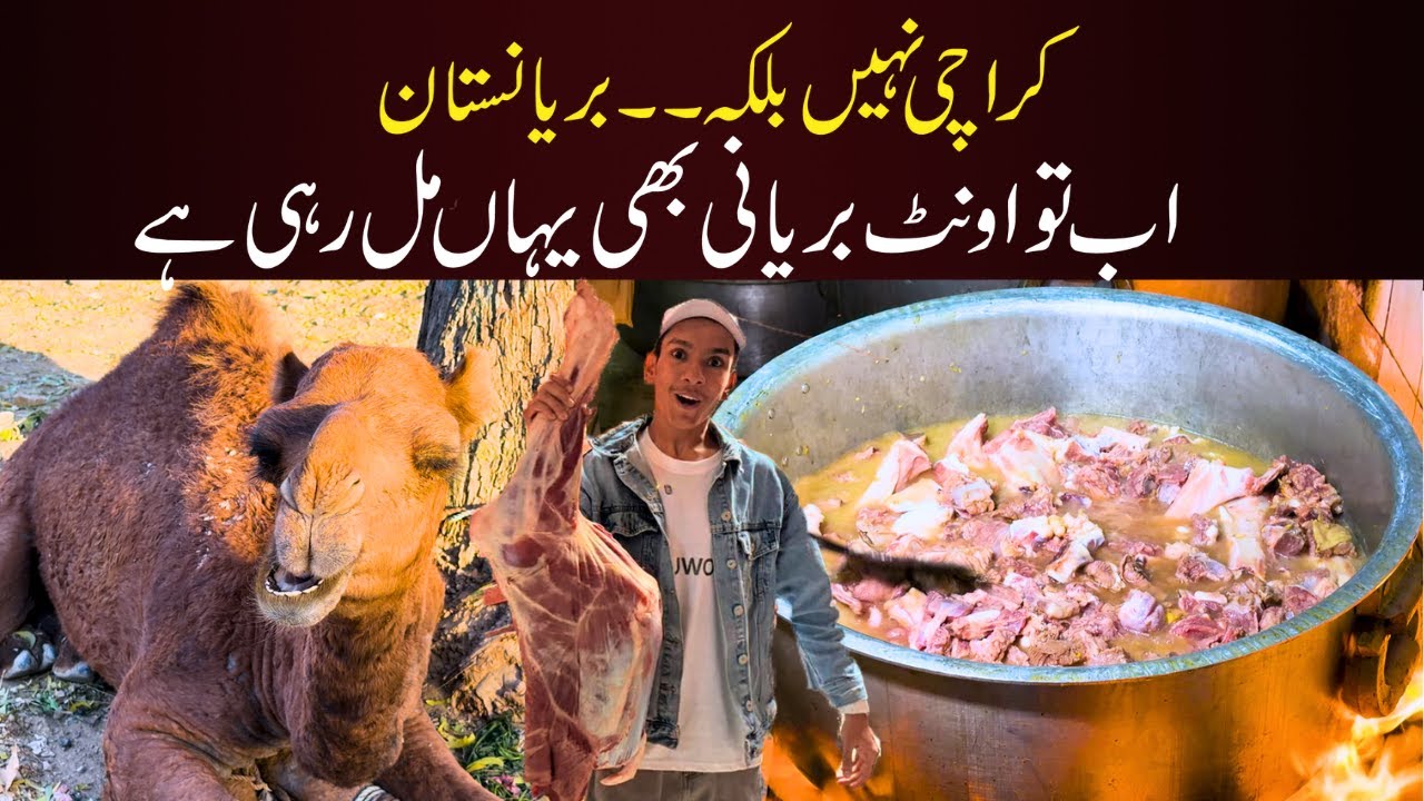 First Time Ever: Camel Biryani in Pakistan - YouTube