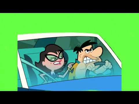 Billy & Mandy Angry Car Argument → Crash Green Screen