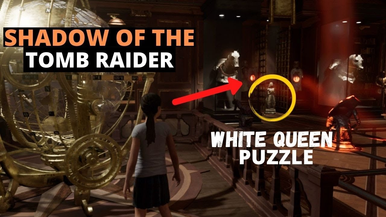 shadow of the tomb raider white queen puzzle - chess pieces Solution ...