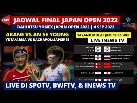 Jadwal Final Japan Open 2022: Akane vs An Se Young | Badminton Yonex ...
