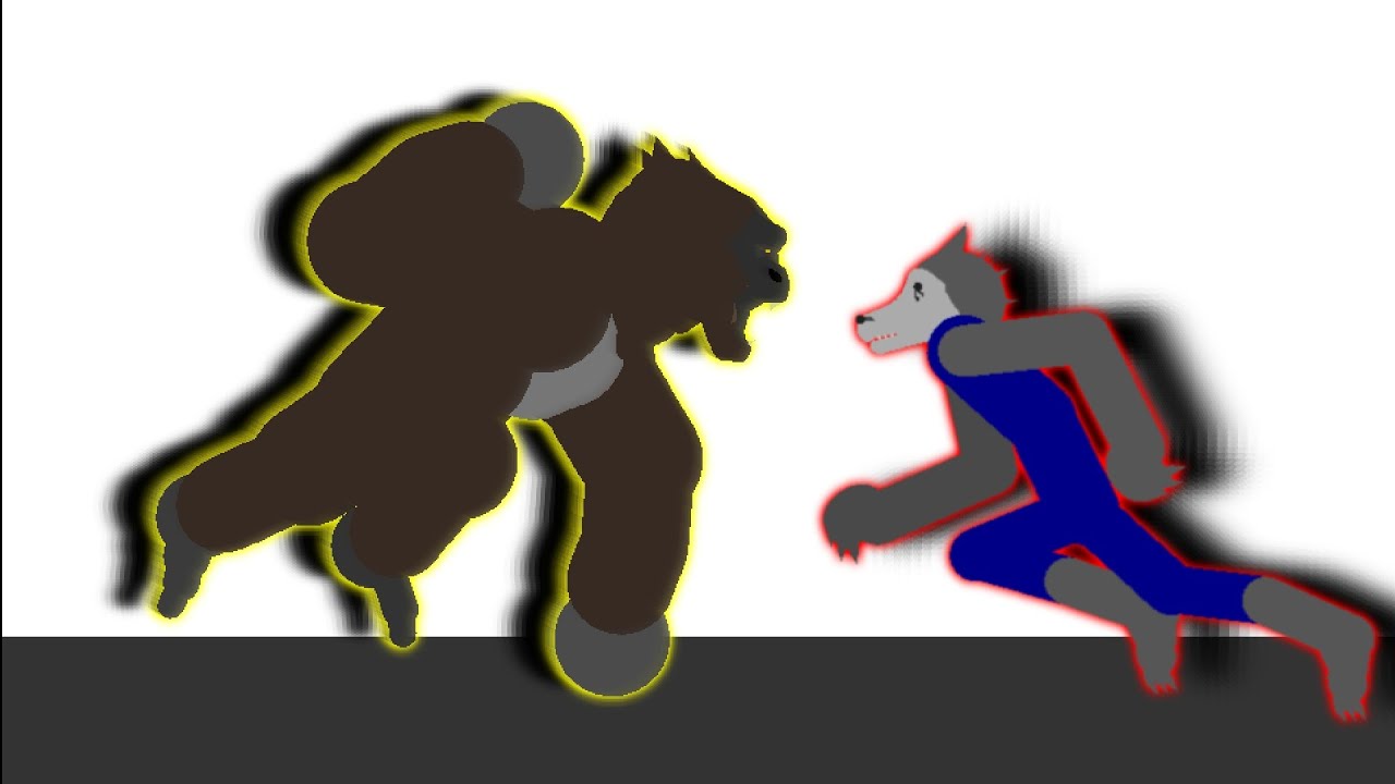 GORILLA vs the big bad wolf - YouTube