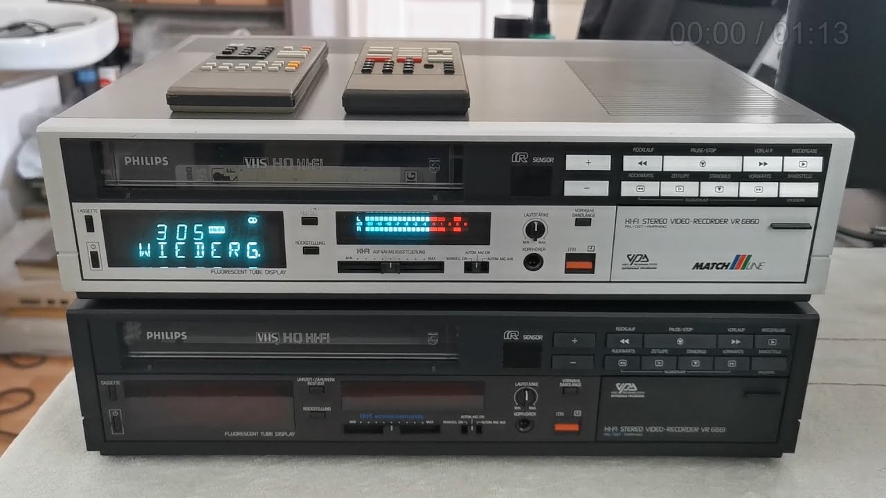 VHS Philips VR6860 Matchline + Philips VR6861 - YouTube