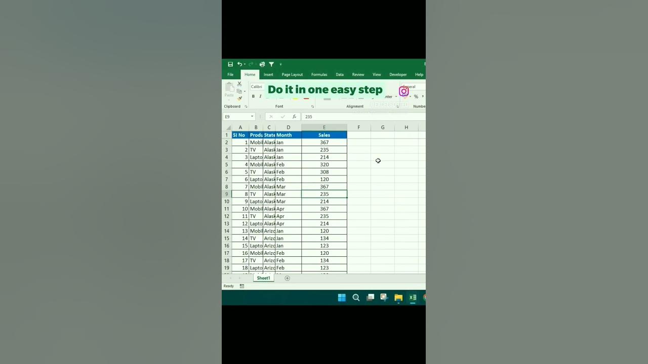 Easy Columns Fix Excelexceltipsexceltutorialmsexcelshortsmsexcelreelsindiachennaireels