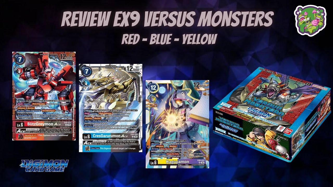 Review EX9 Versus Monsters #1 Red - Blue - Yellow - YouTube