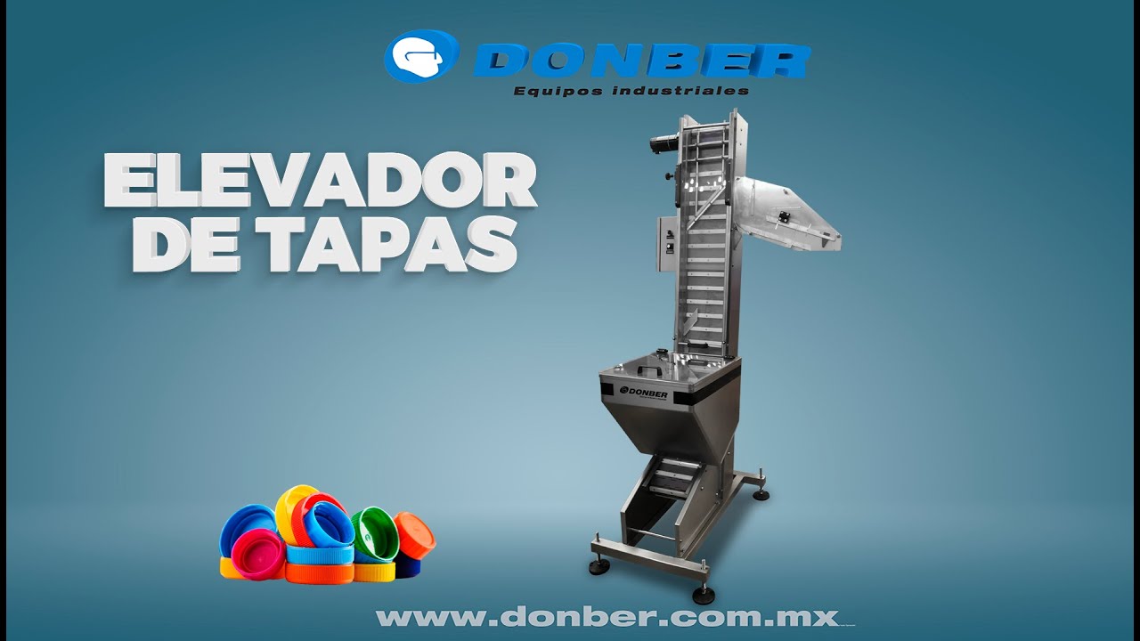 Elevador / alimentador de tapas, Marca Donber. - YouTube