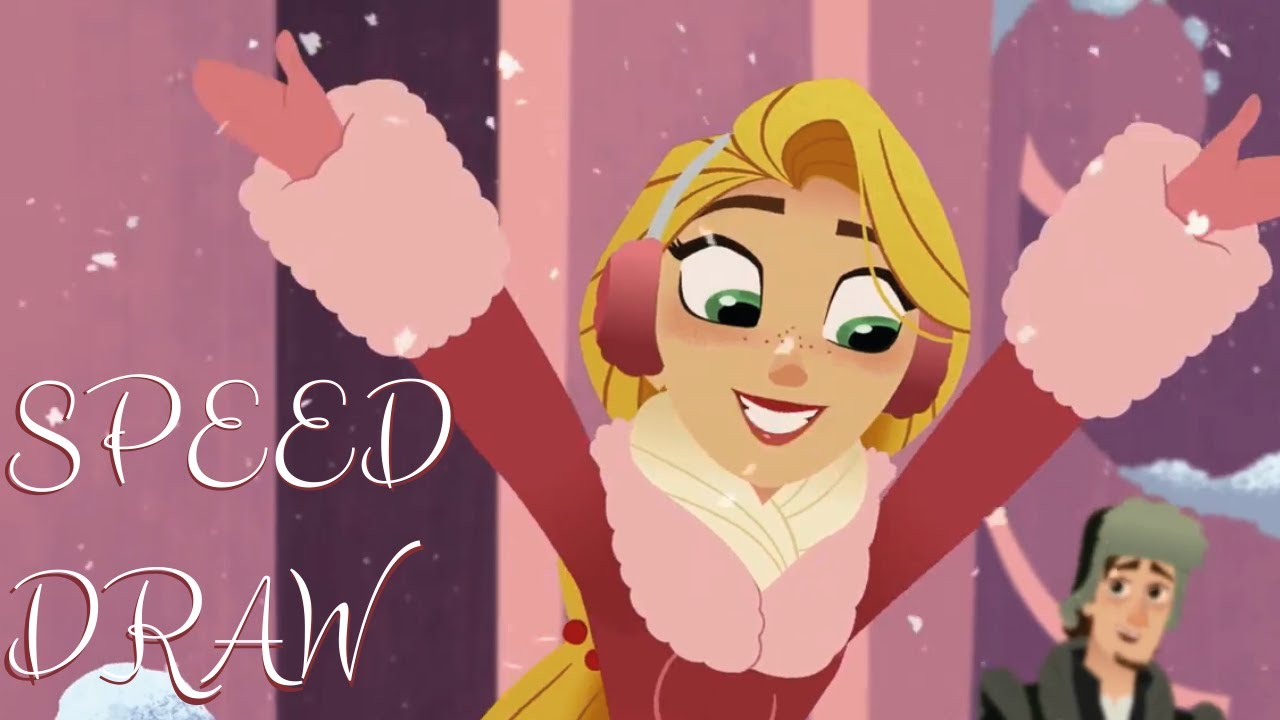 Winter Rapunzel - TTS SpeedDraw - YouTube